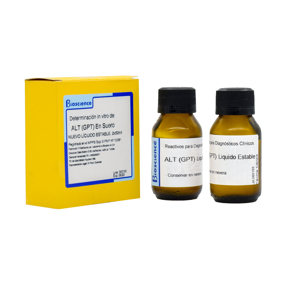 Transaminasas ALT (GPT) Reactivo Bioscience – mediccal.com.ve